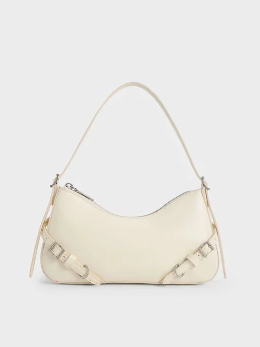 Túi đeo vai hình thang Sloane – Kem – CHARLES & KEITH Việt Nam ...